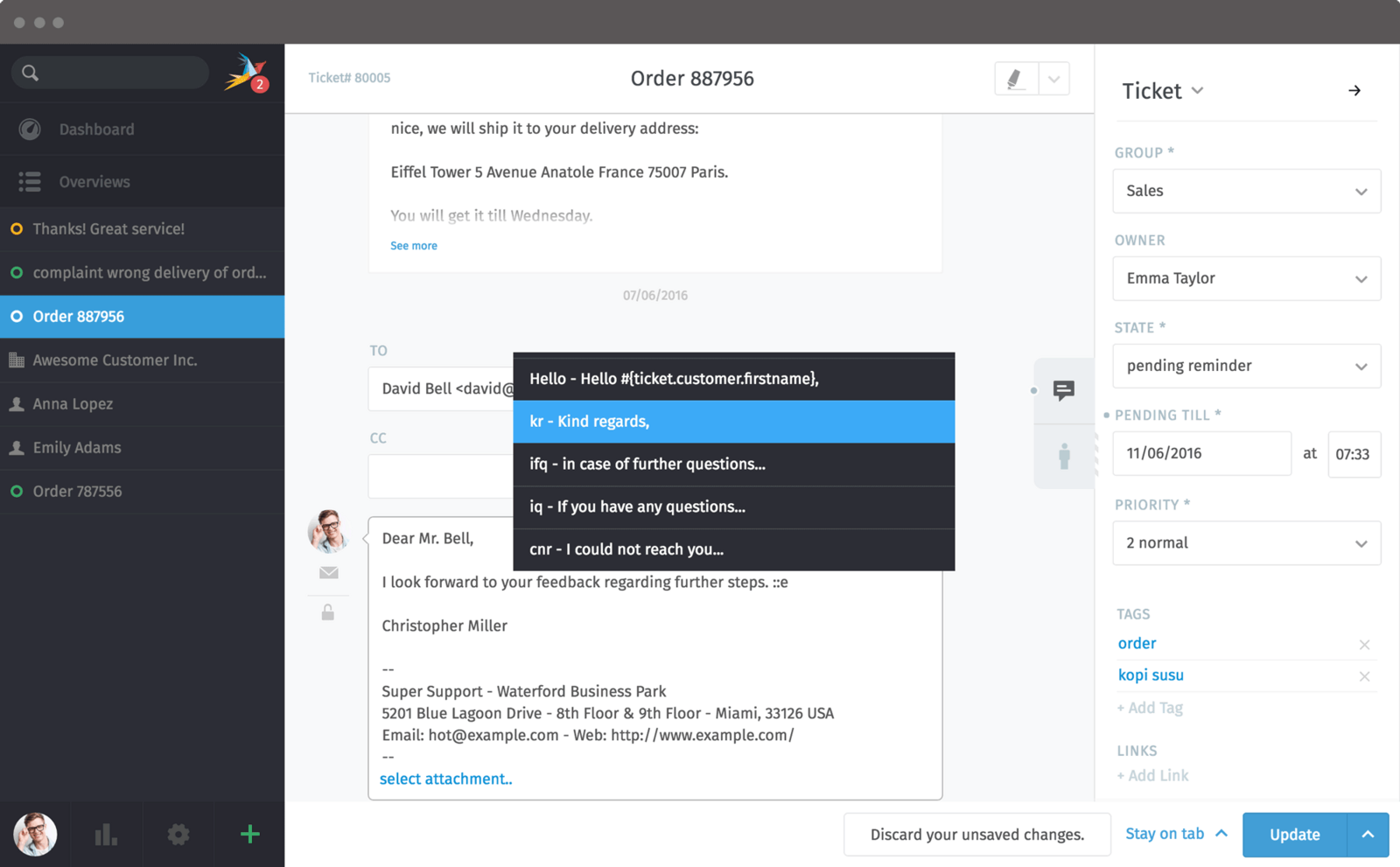Zammad Community | Screenshots
